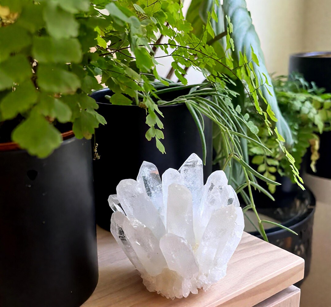 Large Clear Crystal Geode Cluster Raw Crystal Cluster Mineral Specimen ...