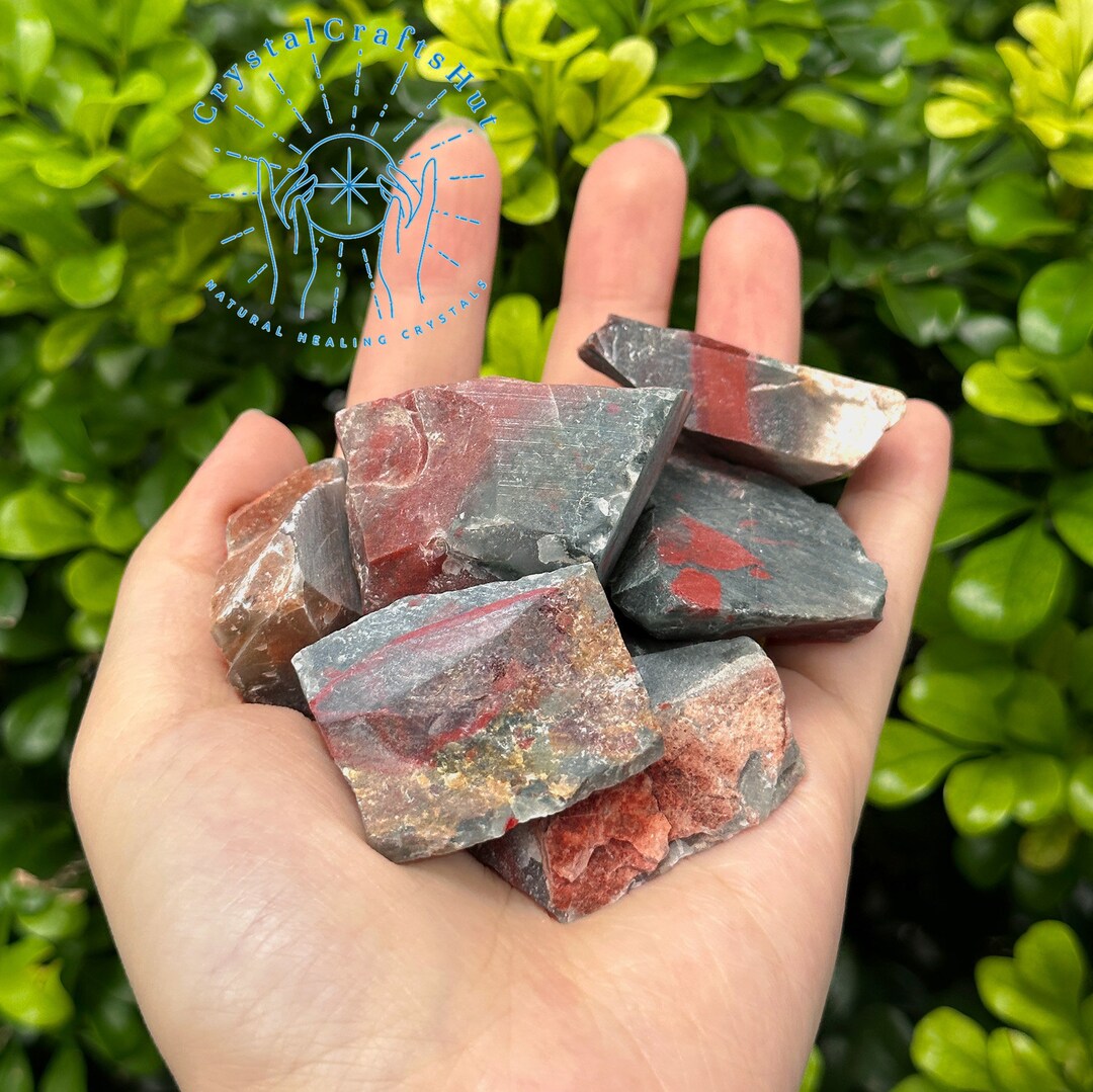 Dragon Bloodstone Raw Stone Rough Quartz Raw Dragon Bloodstone Crystals ...