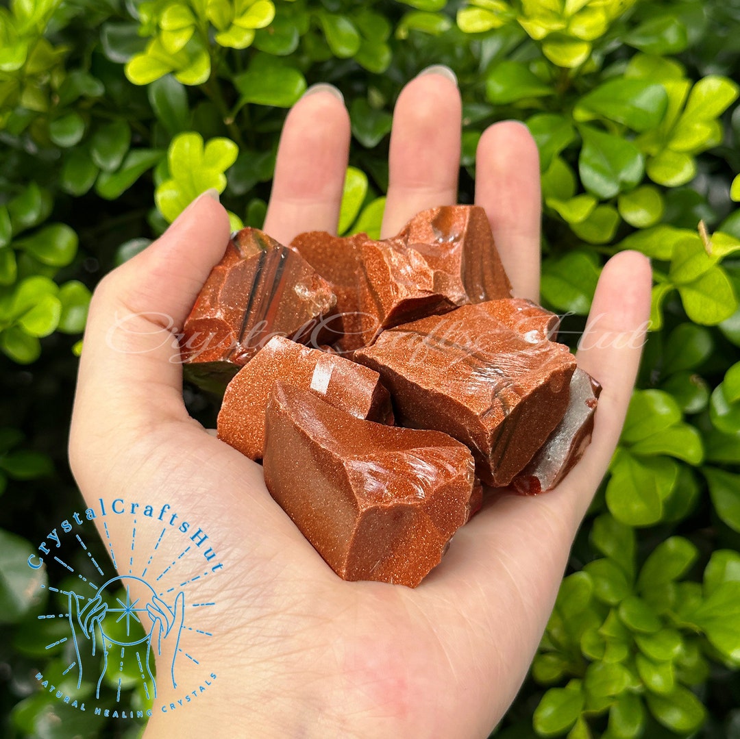 Red Goldstone Raw Stone Rough Quartz Raw Red Goldstone Crystals Raw ...
