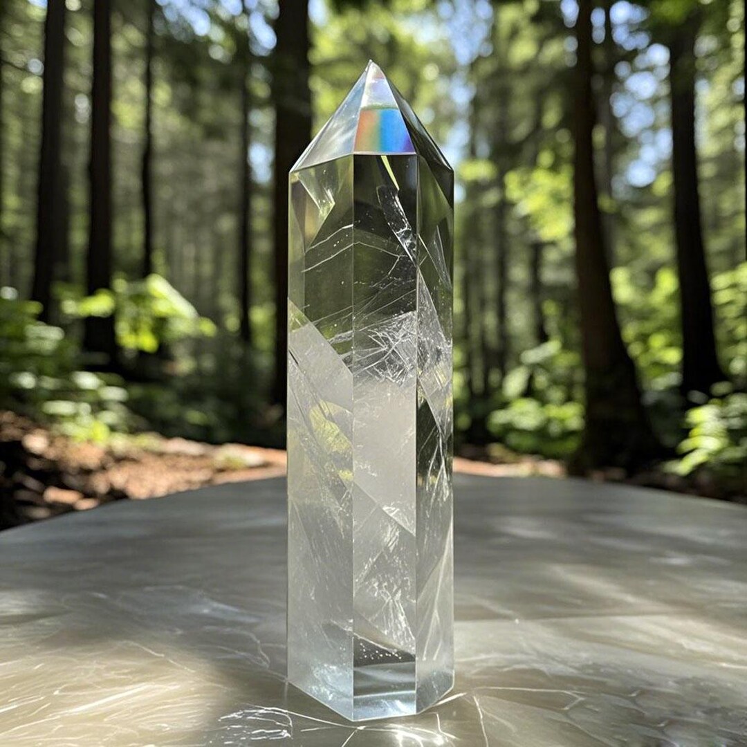 Rock Crystal Point Tower Mineral Specimen Collection AAA+ Clear Quartz ...