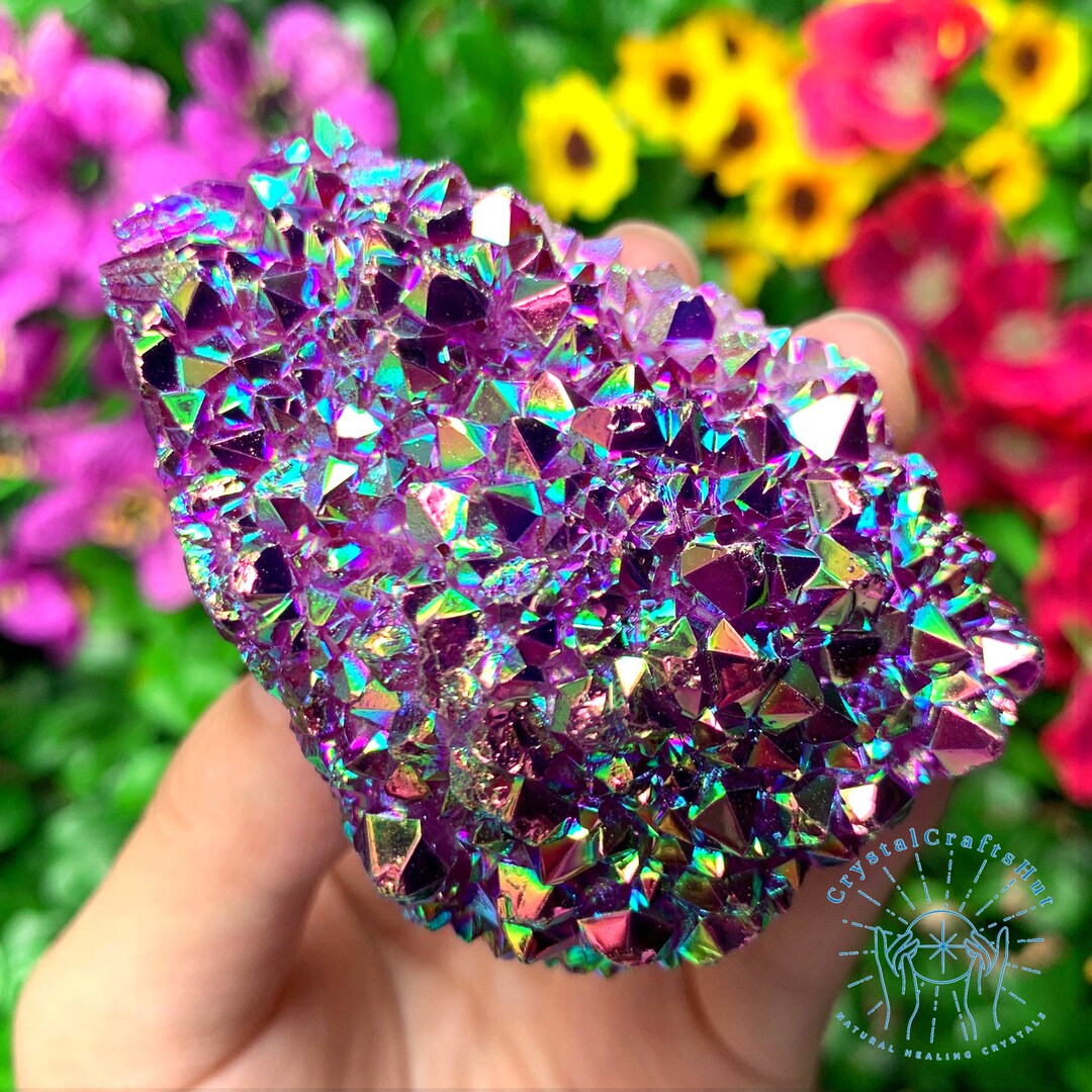 Amethyst Quartz Clusters Purple Crystal Cluster Mineral Specimen Rough ...