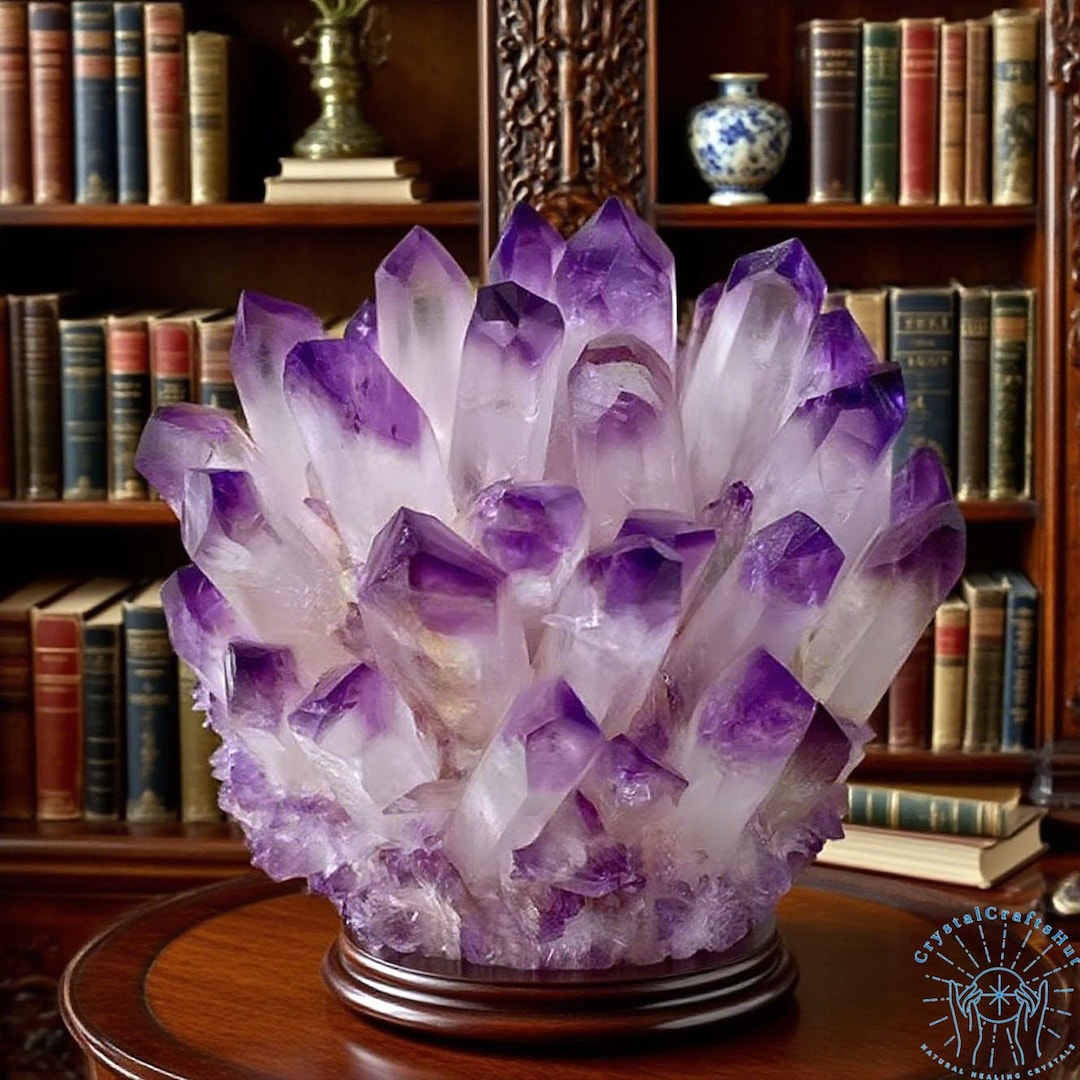 Amethyst Geode Cluster Raw Rock Rough Purple Quartz Cluster Purple ...