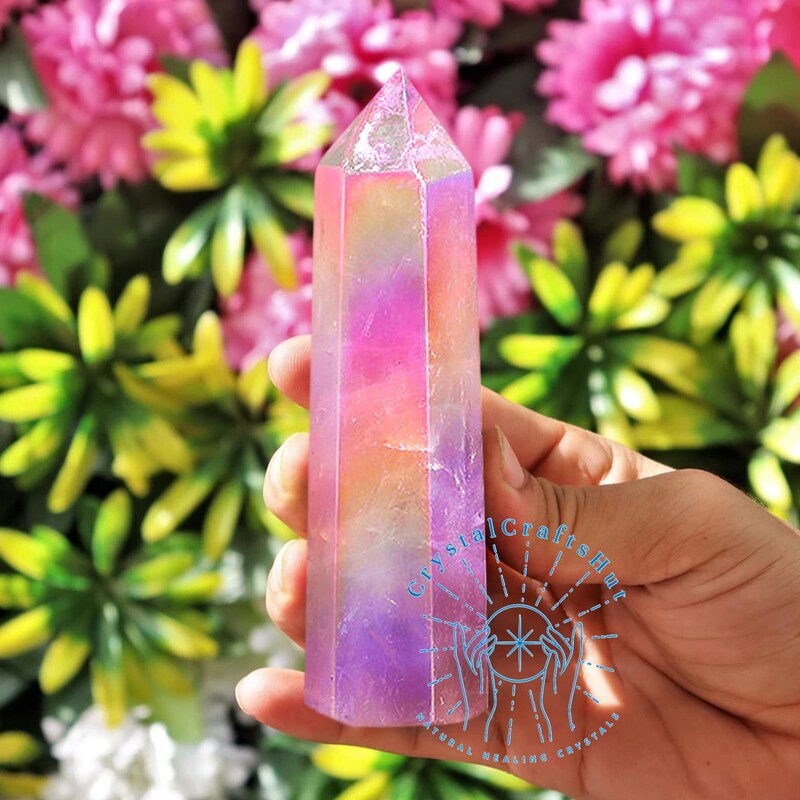 Pink Crystal Point - Etsy