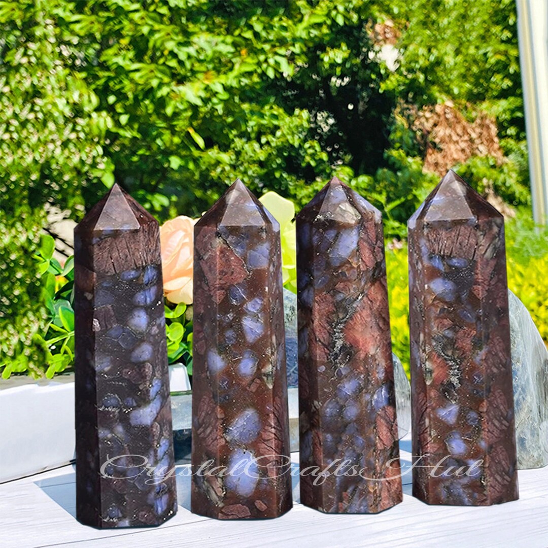 Galaxy Rhyolite Polished Tower Point, Mineral Specimen Gemstone Crystal ...