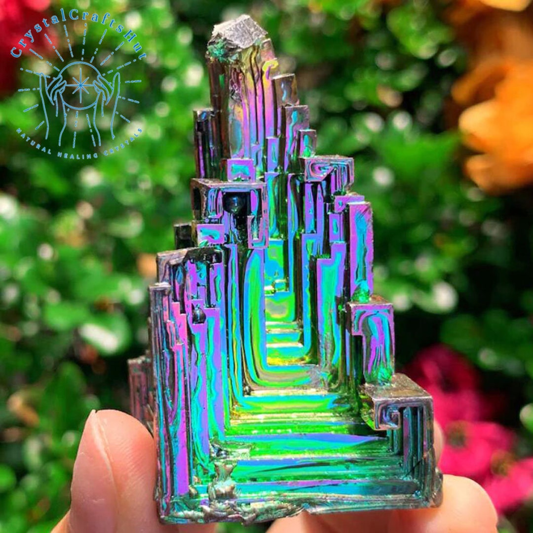 Aurora Rainbow Titanium Bismuth Gemstone Quartz Sorcerers Stone Home ...