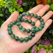 Natural Ruby Zoisite Gemstone Beaded Bracelet, 8mm Stretch Crystal ...