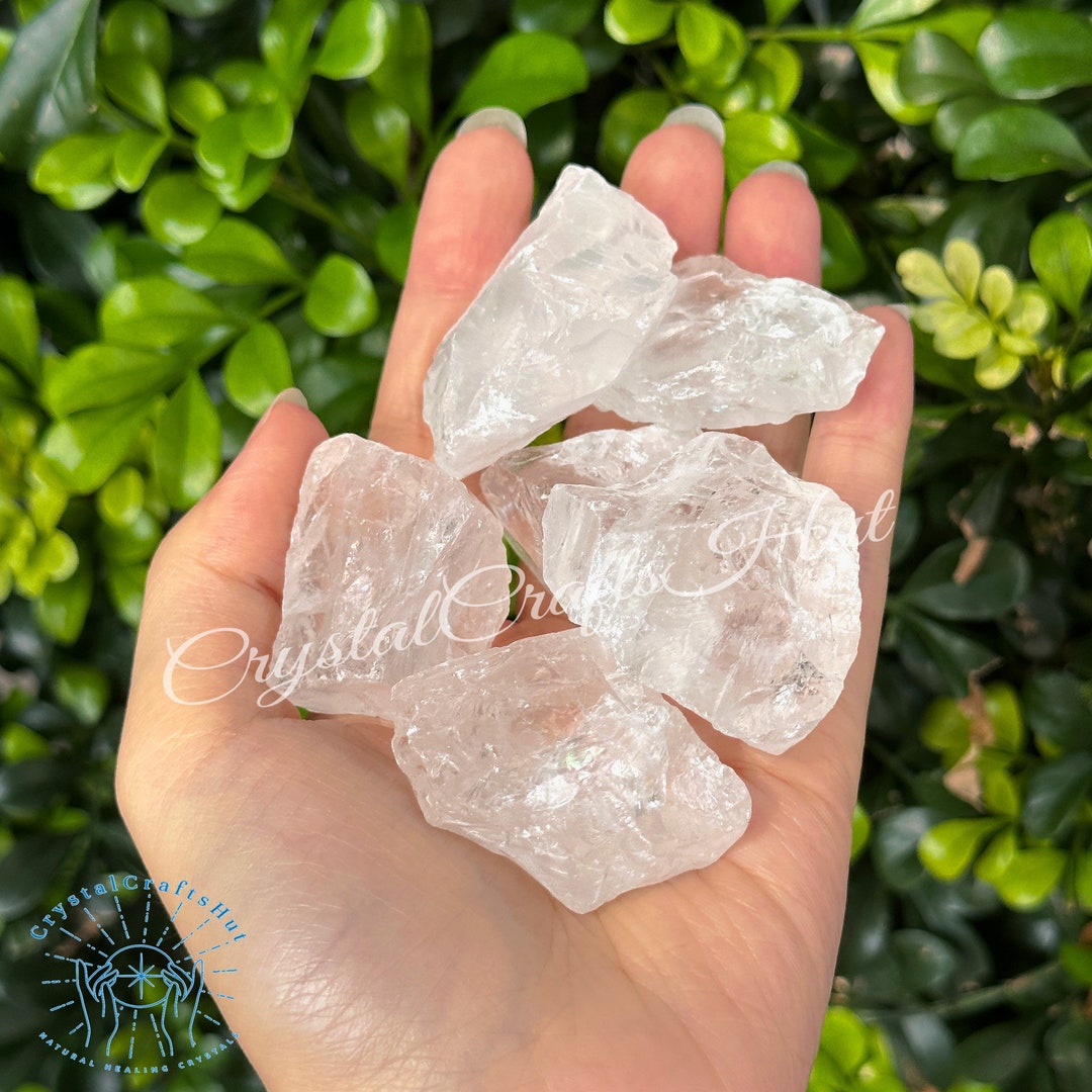 Natural Clear Quartz Raw Stones Rough Clear Quartz Crystal Gemstones ...