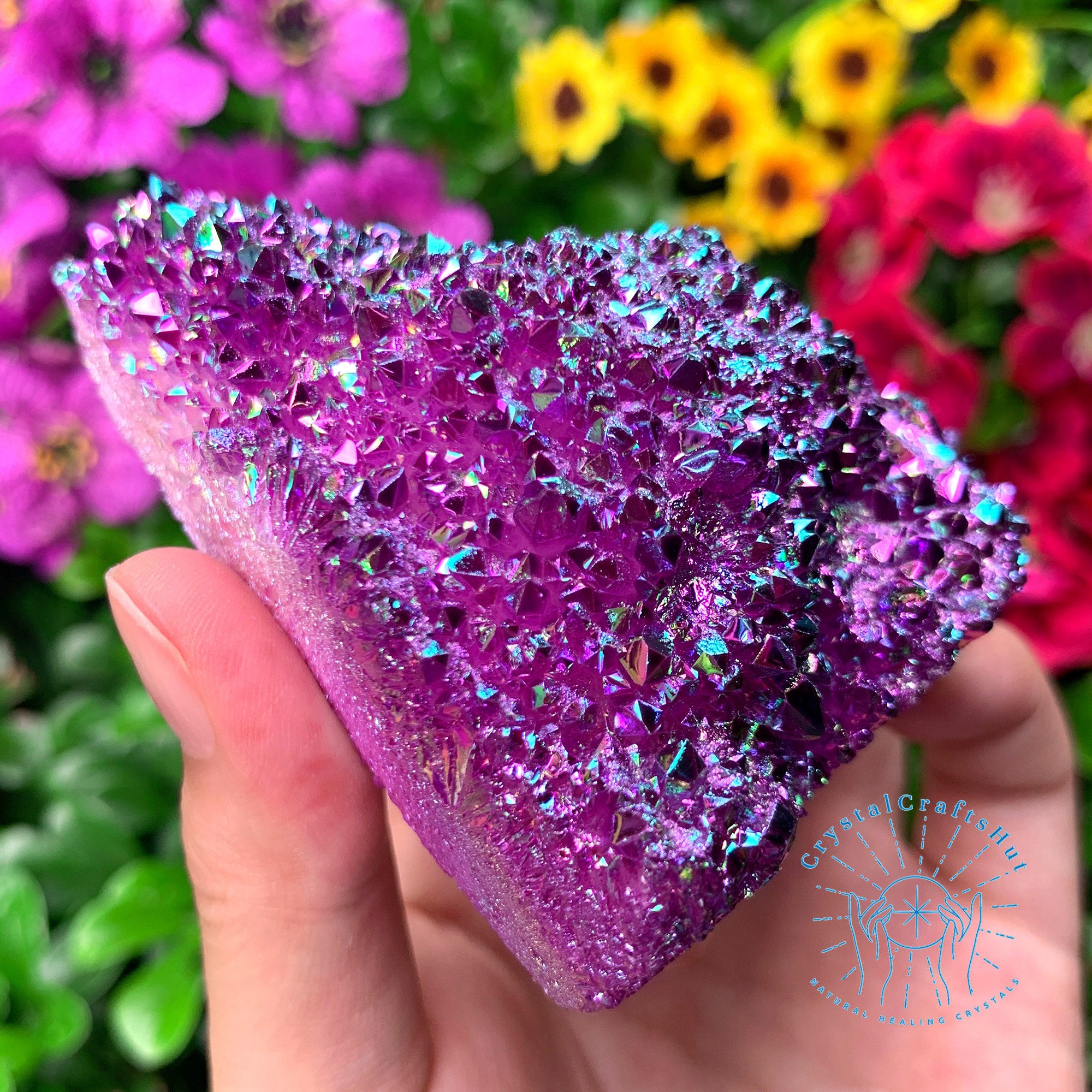 Amethyst Quartz Clusters Purple Crystal Cluster Mineral Specimen Rough ...
