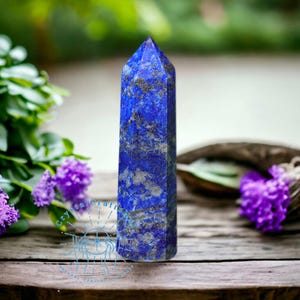 AAA+ Grade Lapis Lazuli Tower Point - Natural Blue Gemstone Tower ...
