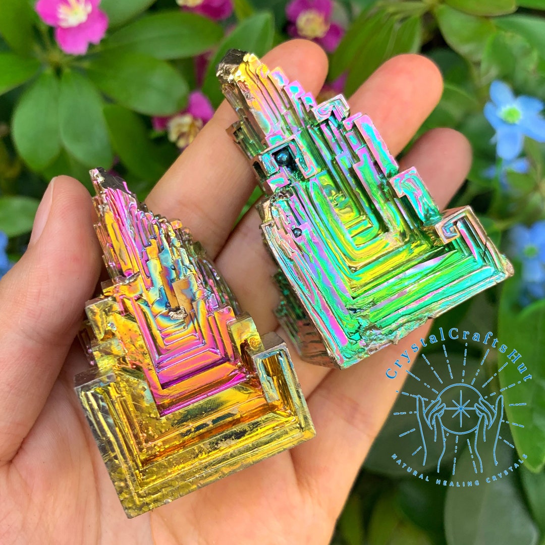 Rough Aurora Bismuth Stone Specimens Rare Aurora Rainbow Titanium ...