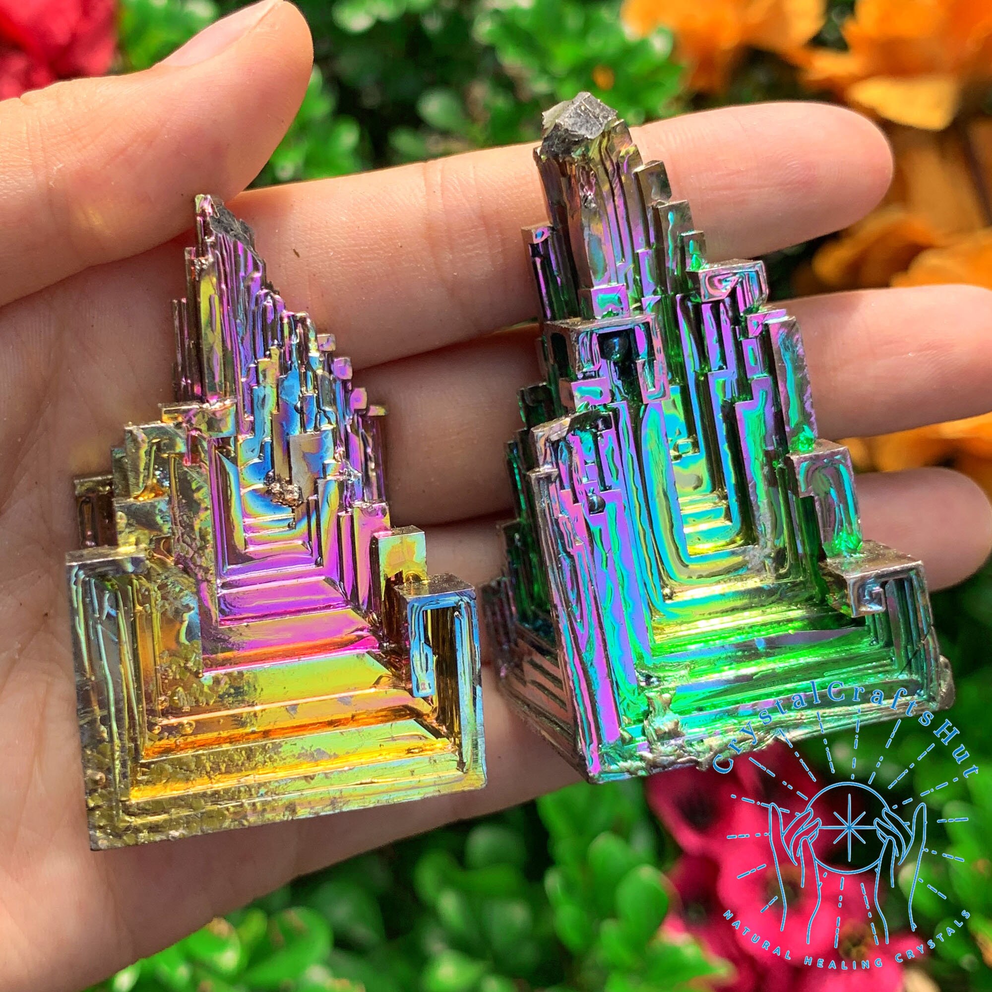 Aurora Rainbow Titanium Bismuth Gemstone Quartz Sorcerers Stone Home ...