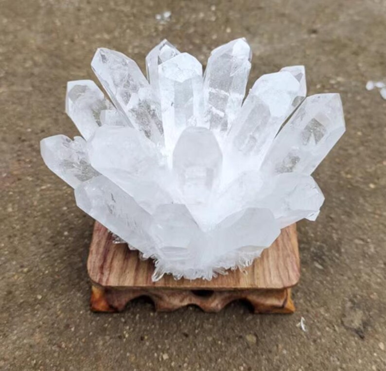 Large Clear Crystal Geode Cluster Raw Crystal Cluster Mineral Specimen ...