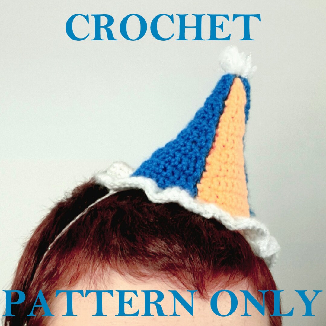 Clown Hat Crochet PATTERN ONLY - Jester Party Ruffly Cute Colourful ...