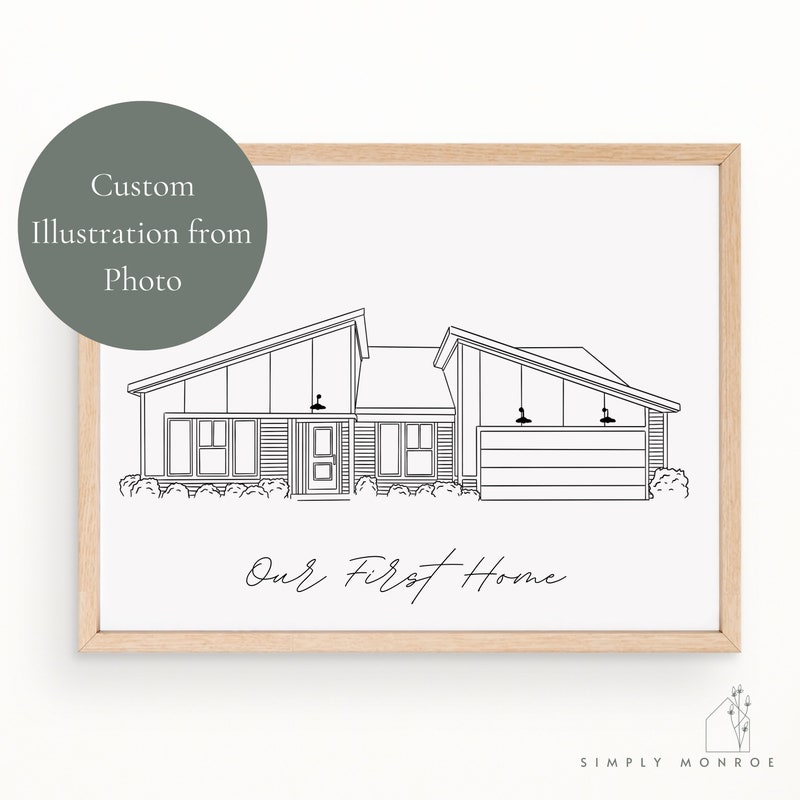 Custom House Drawing - Etsy