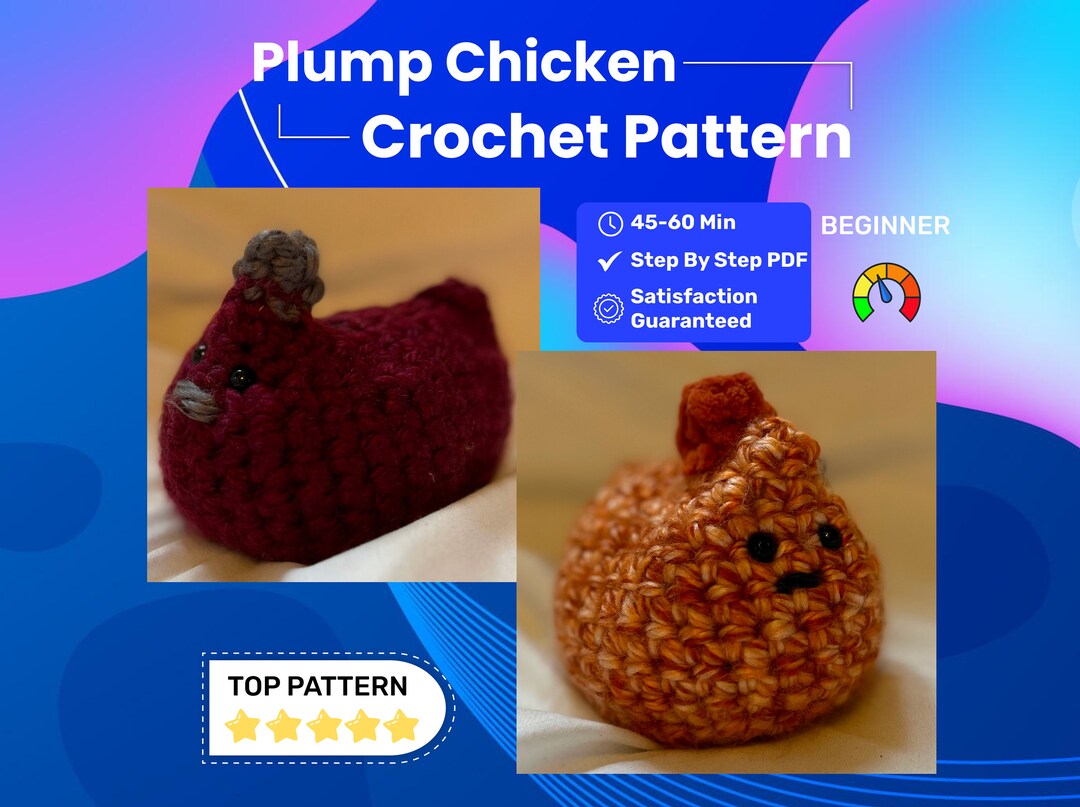Mabel Chicken Crochet Pattern: Mabel Chicken Pattern, Chicken Plushy ...