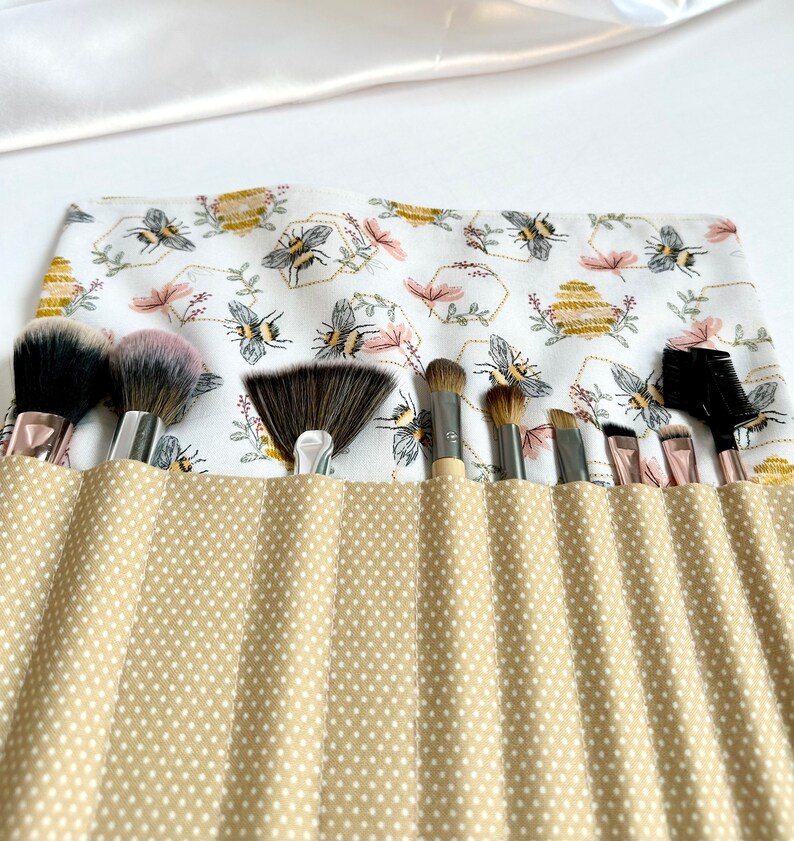 Makeup Brush Roll, Makeup Brush Holder, Paint Brush Roll, Crochet Hook Roll - Etsy