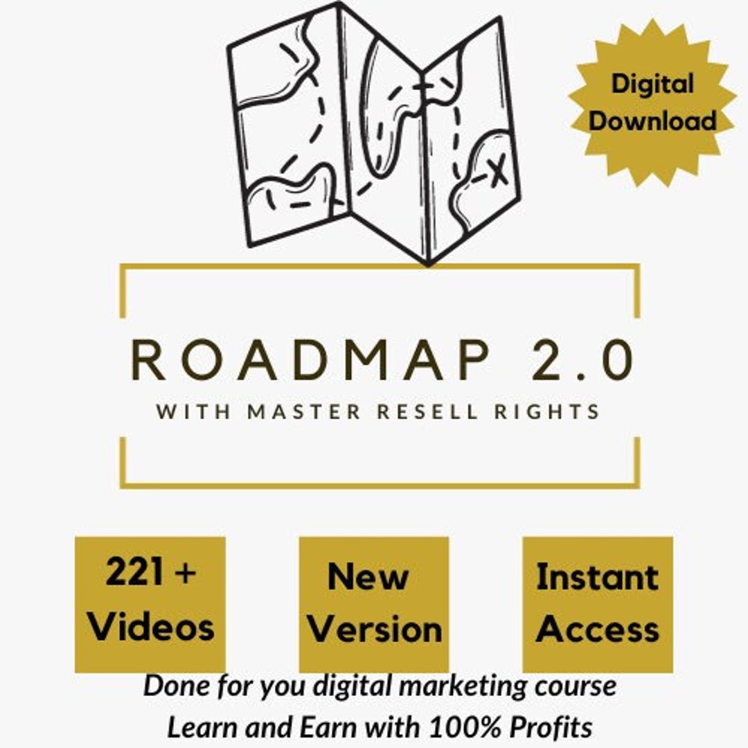 Roadmap 2.0 Digital Marketing Course. Master Resell Rights! BONUS ...