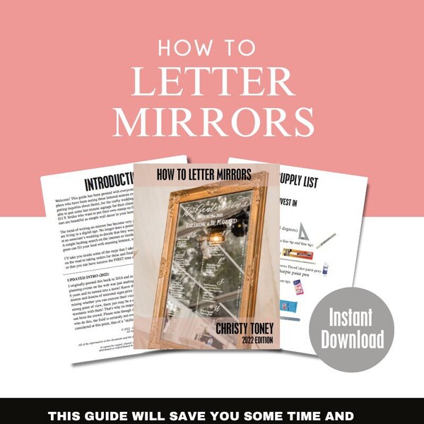 Mirror Letters - Etsy