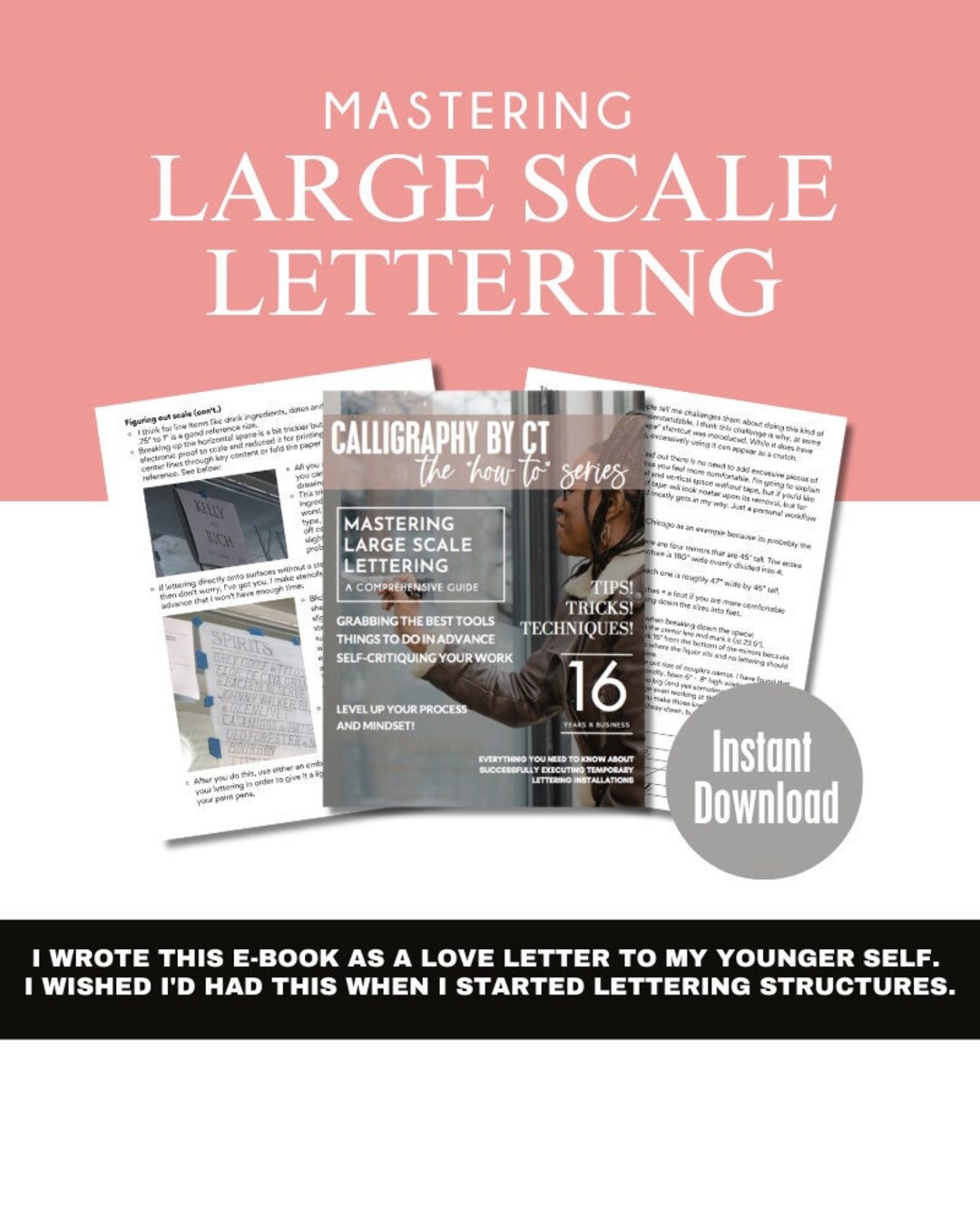 Large Scale, Lettering Guide, Tutorial, Calligraphy Tutorial, How To ...