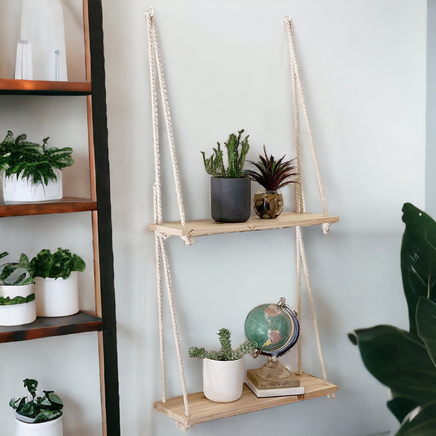 Cute Hanging Shelf Floating Shelves Wall Decor Macrame - Etsy