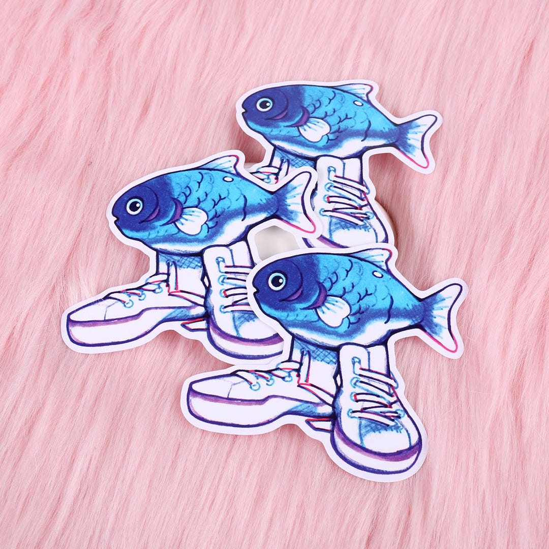 Drip Fishy Stickers - Etsy