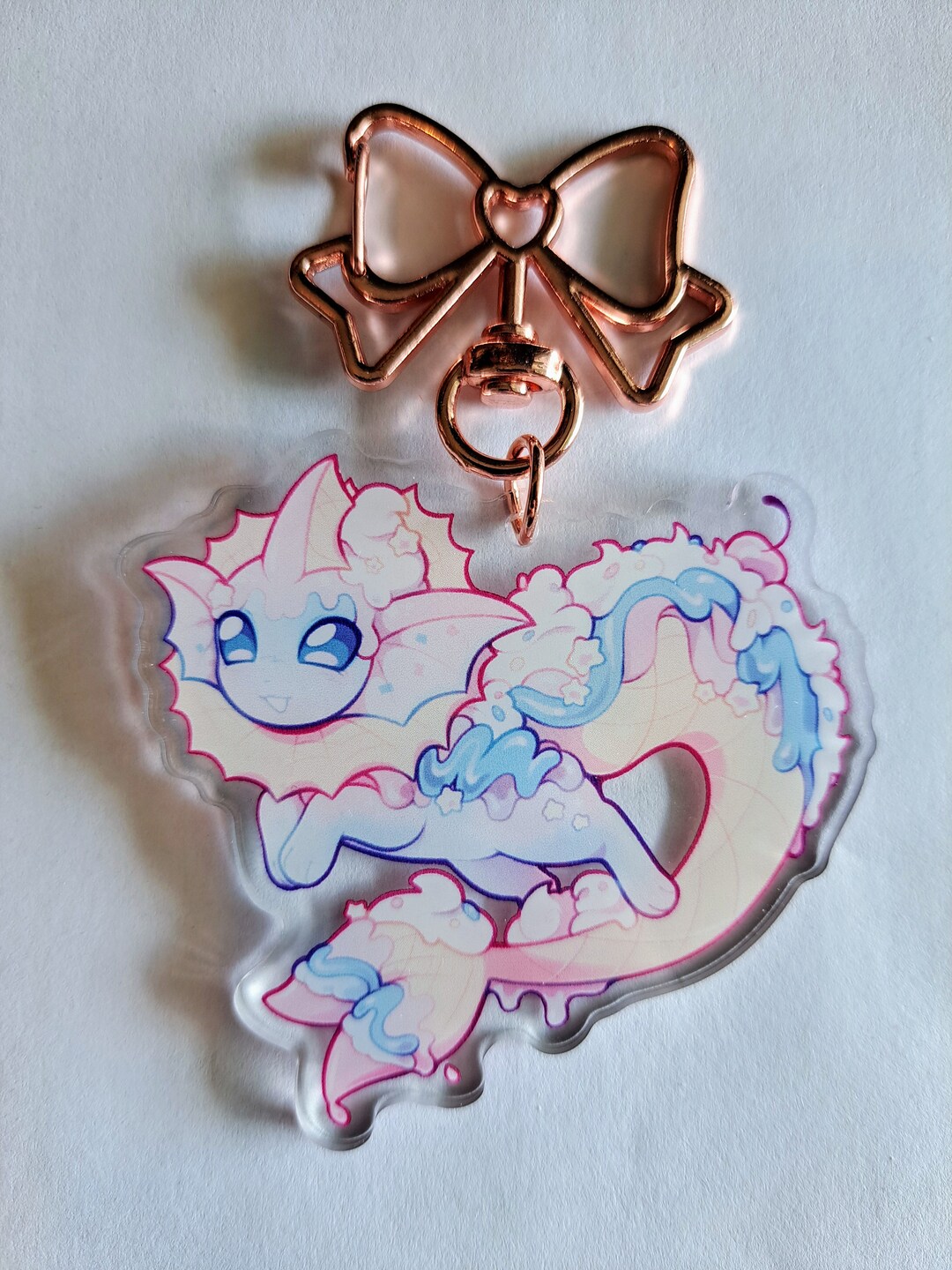 Dessert Vaporeon Inspired Acrylic Keychain - Etsy