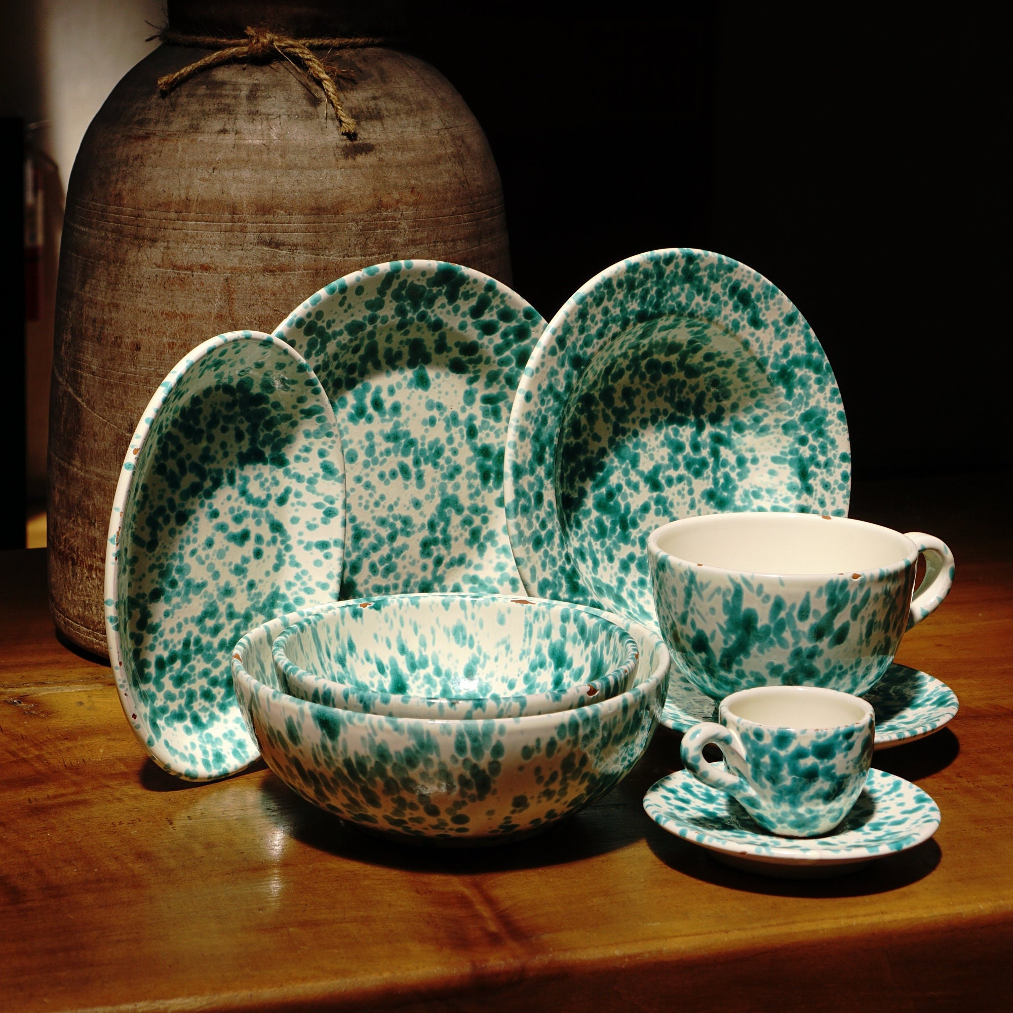 Italian Splatter Plates, Piatti Con Disegni a Schizzi - Etsy