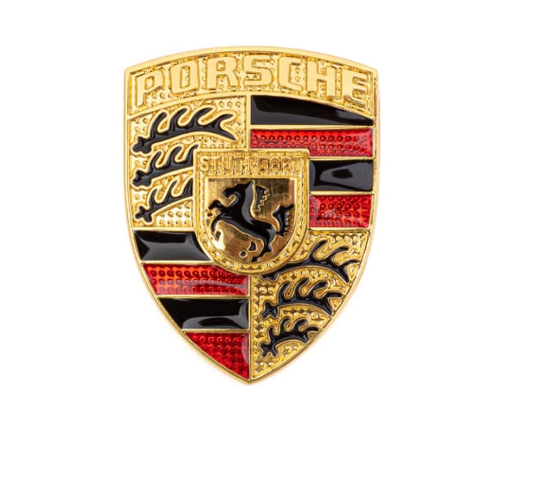 Porsche Gold Steering Wheel Emblem Crest 40mm X 31mm - Etsy