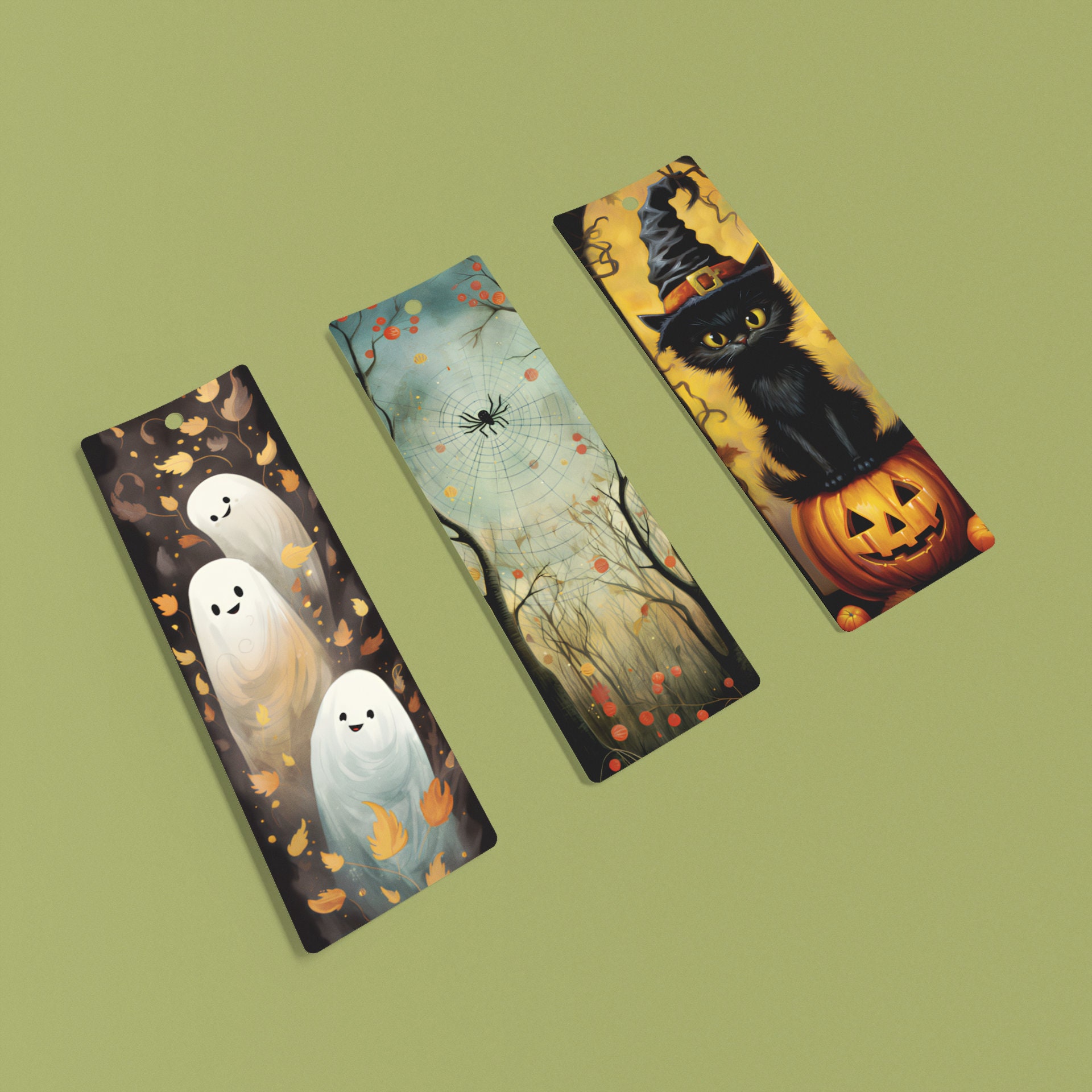 Halloween Characters Printable Bookmarks for Halloween - Etsy