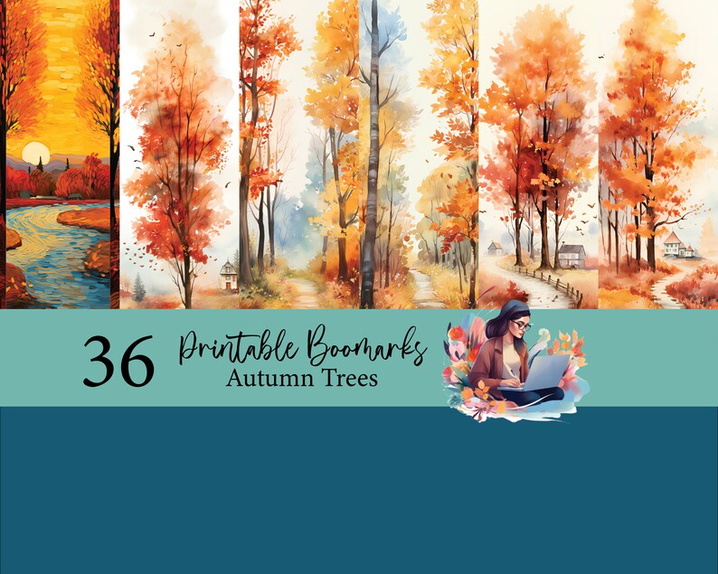 Autumn Printable Bookmarks for Fall - Etsy