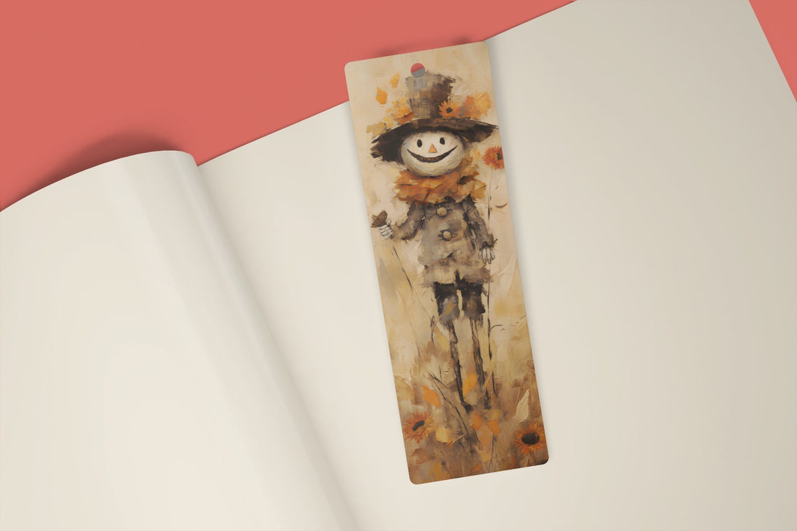 Cute Scarecrows Printable Bookmarks for Halloween Bookmarks for Fall - Etsy