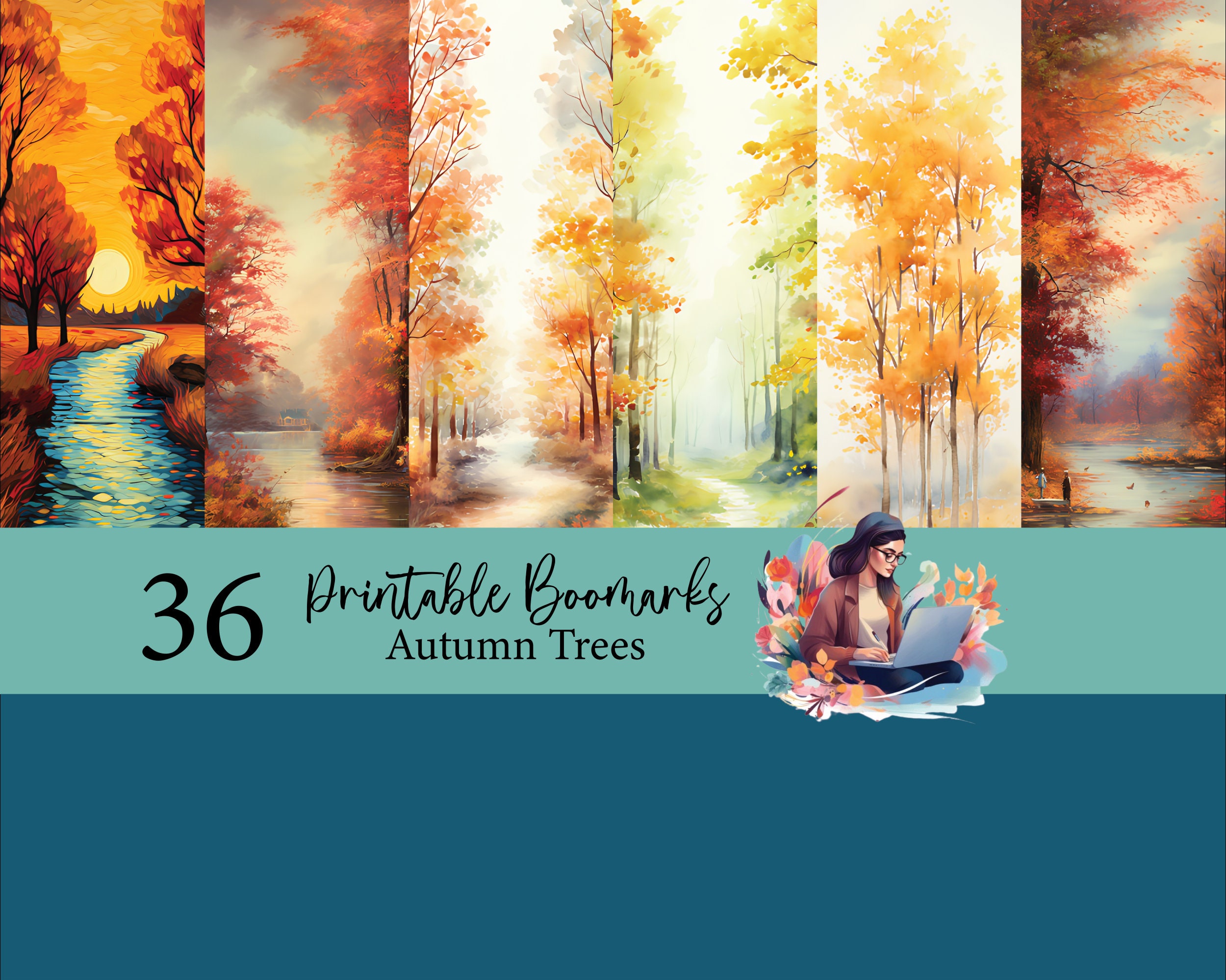 Autumn Printable Bookmarks for Fall - Etsy