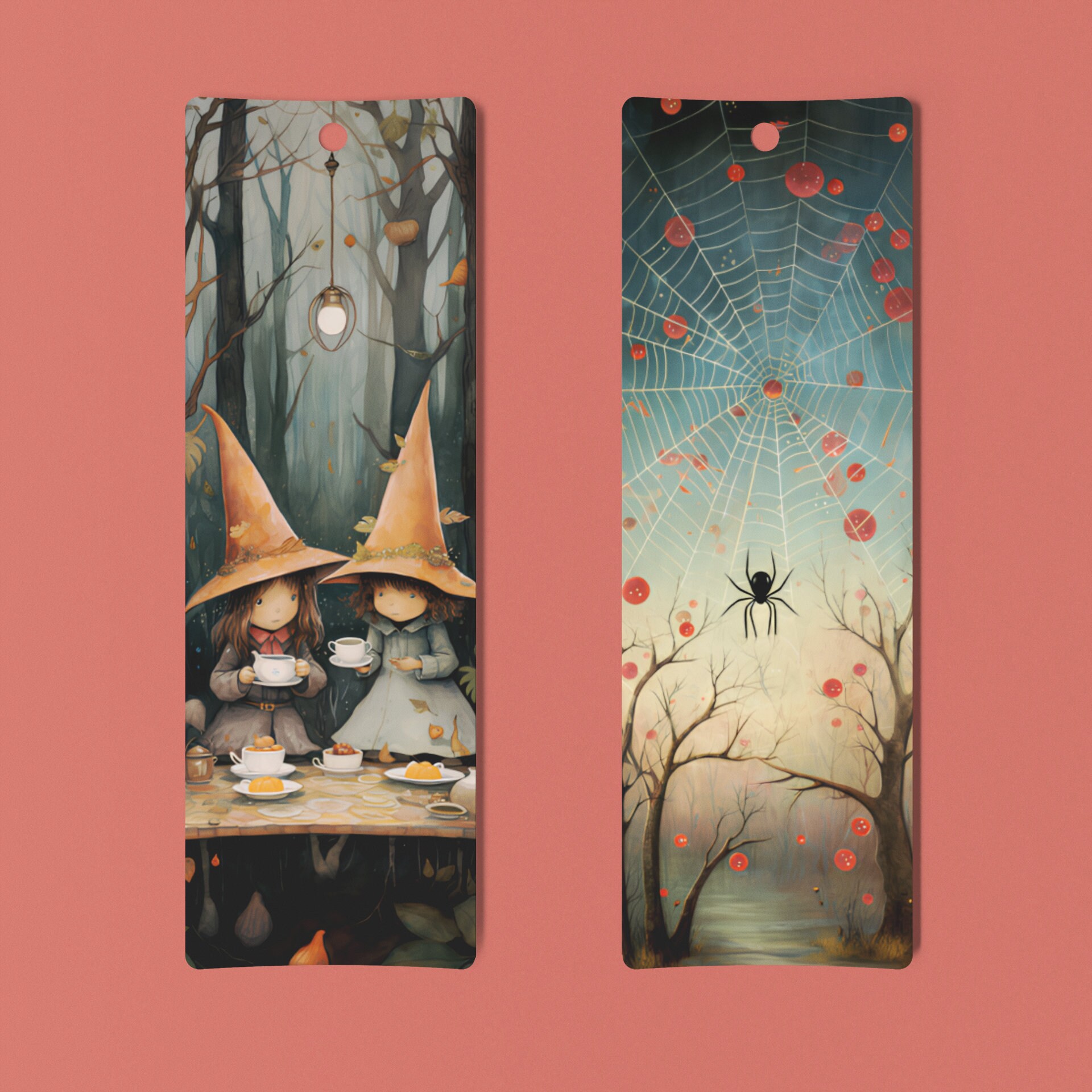 Halloween Characters Printable Bookmarks for Halloween - Etsy