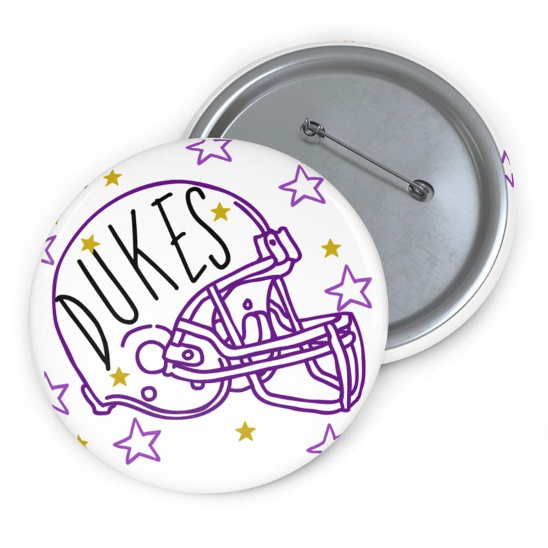 Dukes Helmet Pin I 3 Inch Pin I Gameday Button I - Etsy