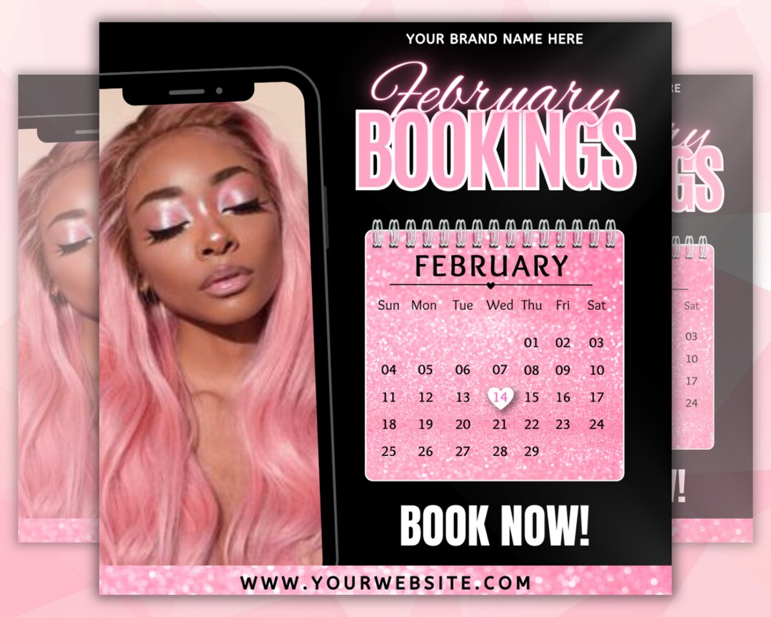 February Booking Flyer, Valentines Day Flyer, Valentines Special ...