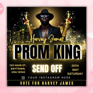 Prom Send off Flyer, Prom Send off Invitation Flyer, Prom Special Flyer ...