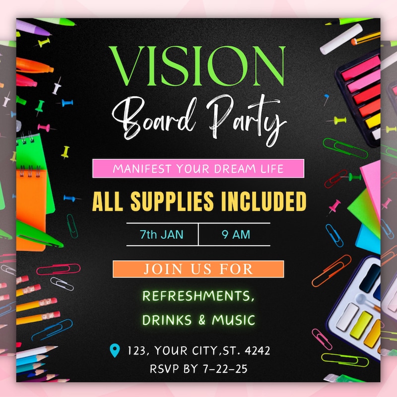Vision Board Party - Etsy
