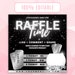 Raffle Flyer, Raffle Ticket Flyer, Giveaway Flyer, Hair Raffle Flyer ...