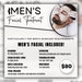Men's Facial Specials Flyer, Facial Flyer, Facial Treatment Flyer ...