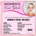 Women's Facial Specials Flyer, Facial Flyer, Facial Treatment Flyer ...