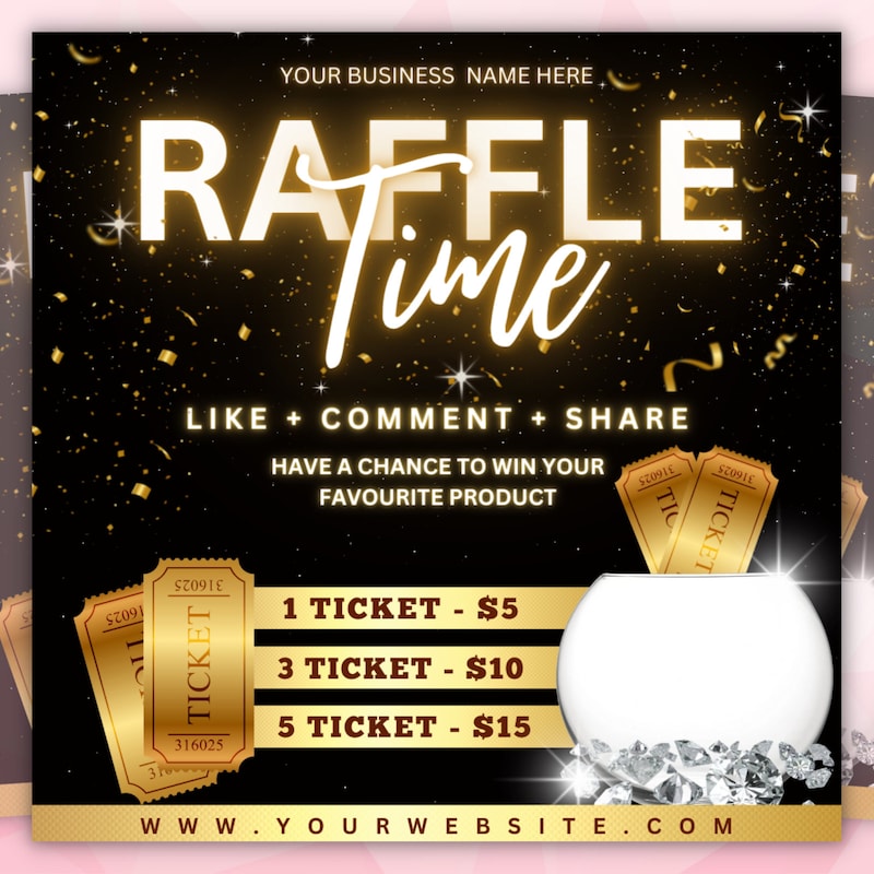 Raffle Posters - Etsy UK