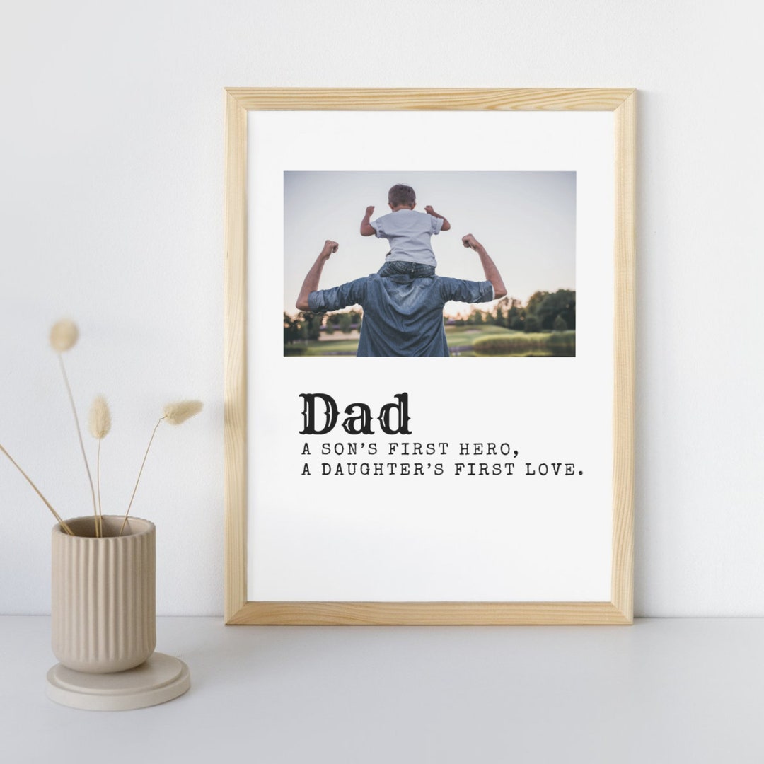 Fathers Day Gift, Printable Artwork, 8 X 10 Picture Frame Gift for Dad ...