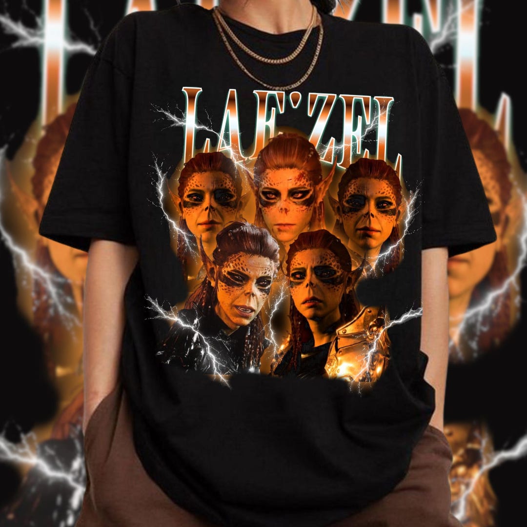 Lae'zel T Shirt Png, Baldur Gate 3 Tee Png, Baldur Gate 3 Merch Png ...