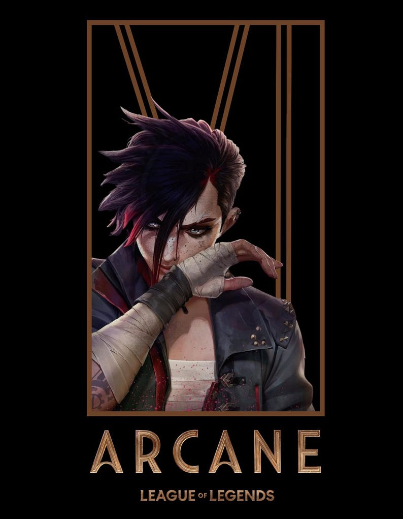 Jinx Arcane Png, Gaming Png, LOL Png, Video Game Png, Moba Game Png ...