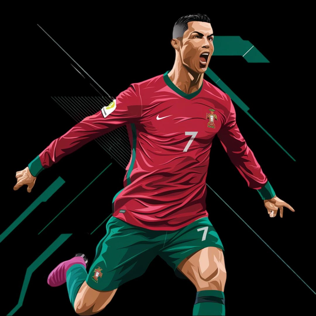 Cristiano Ronaldo PNG, CR7 Png, Digital Stickers Ronaldo Png, GOAT ...