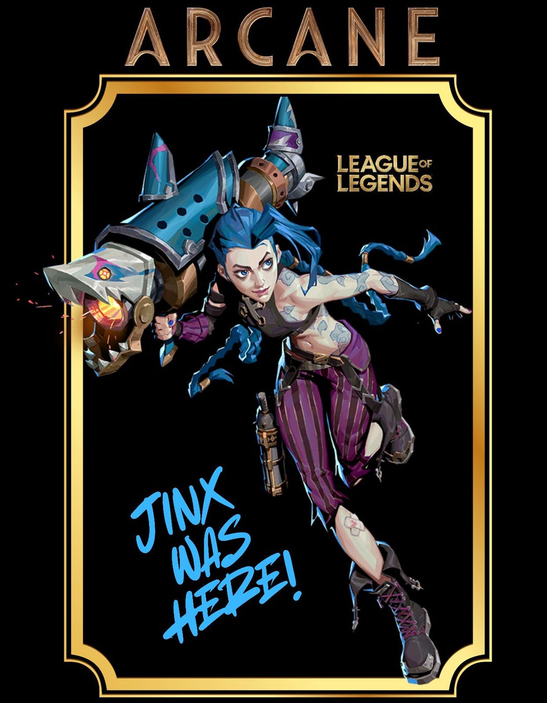 Jinx Arcane Png, Gaming Png, LOL Png, Video Game Png, Moba Game Png ...