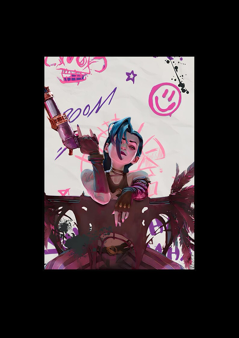 Jinx Arcane Png, Gaming Png, LOL Png, Video Game Png, Moba Game Png ...