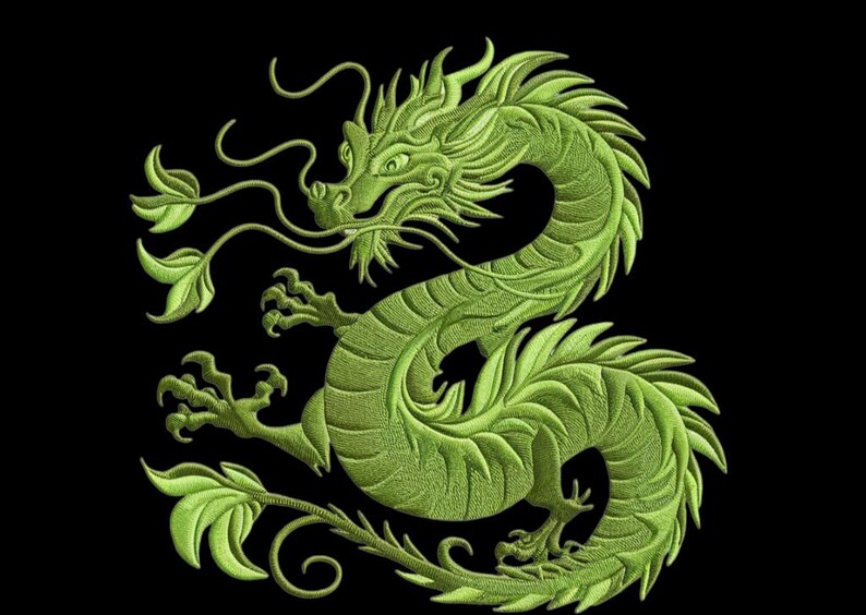 Dragon Machine Embroidery Design Png Dragon Embroidery Files - Etsy