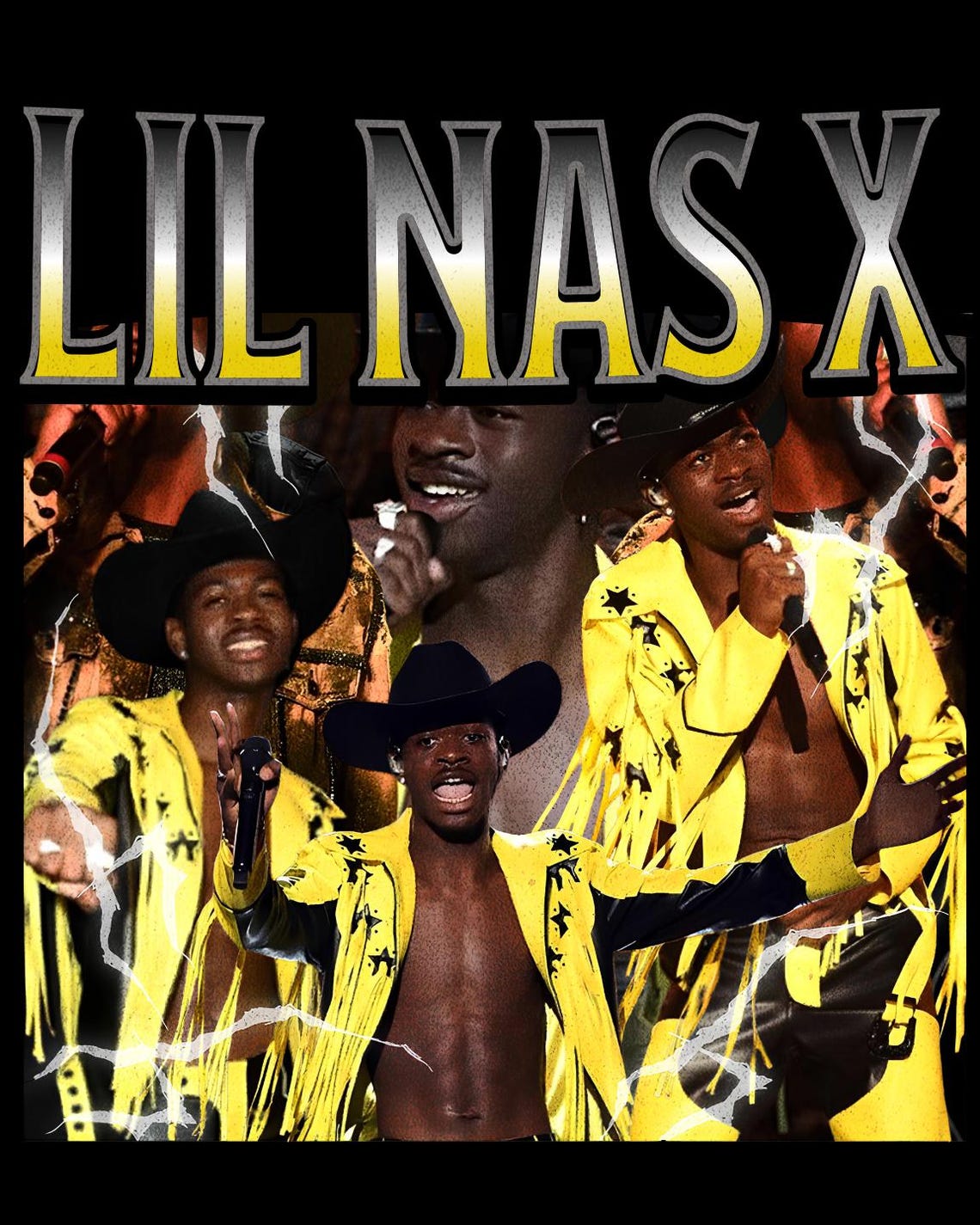 Lil Nas X Png, Ready to Print, Printable Design, Hiphop Artist, 90s ...