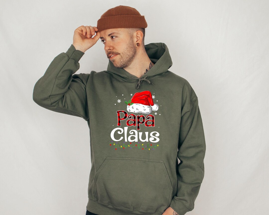 Papa Claus Sweatshirt,papa Claus Hoodie, Christmas Claus Sweatshirt ...